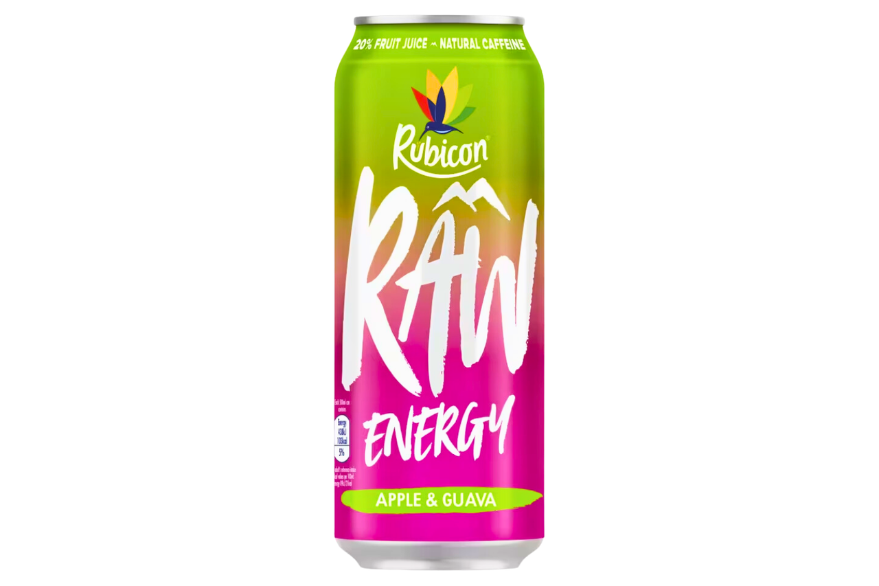 Rubicon - Raw Energy - Apple & Guava Flavour Energy Drink - 500ml ...