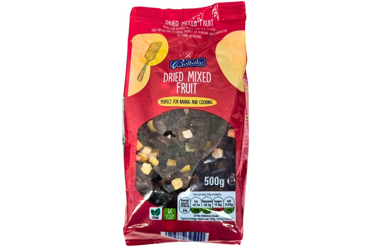 Belbake - Dried Mixed Fruit - Vegan - 500g - Best Before it's Gone Ltd