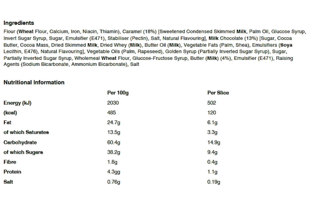 McVitie's - Digestives - 5 x Caramel Millionaire Slices - Individually ...