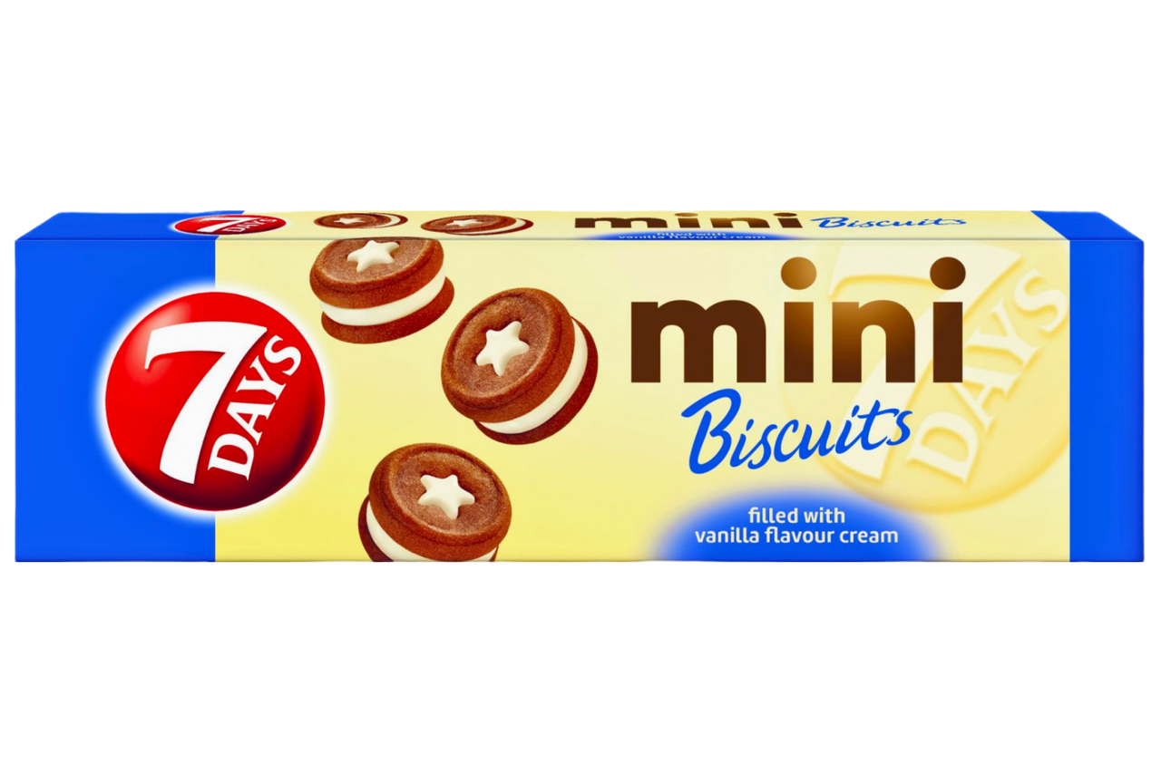 7 Days - Mini Biscuits - Biscuits with Vanilla Cream - 100g - Best ...