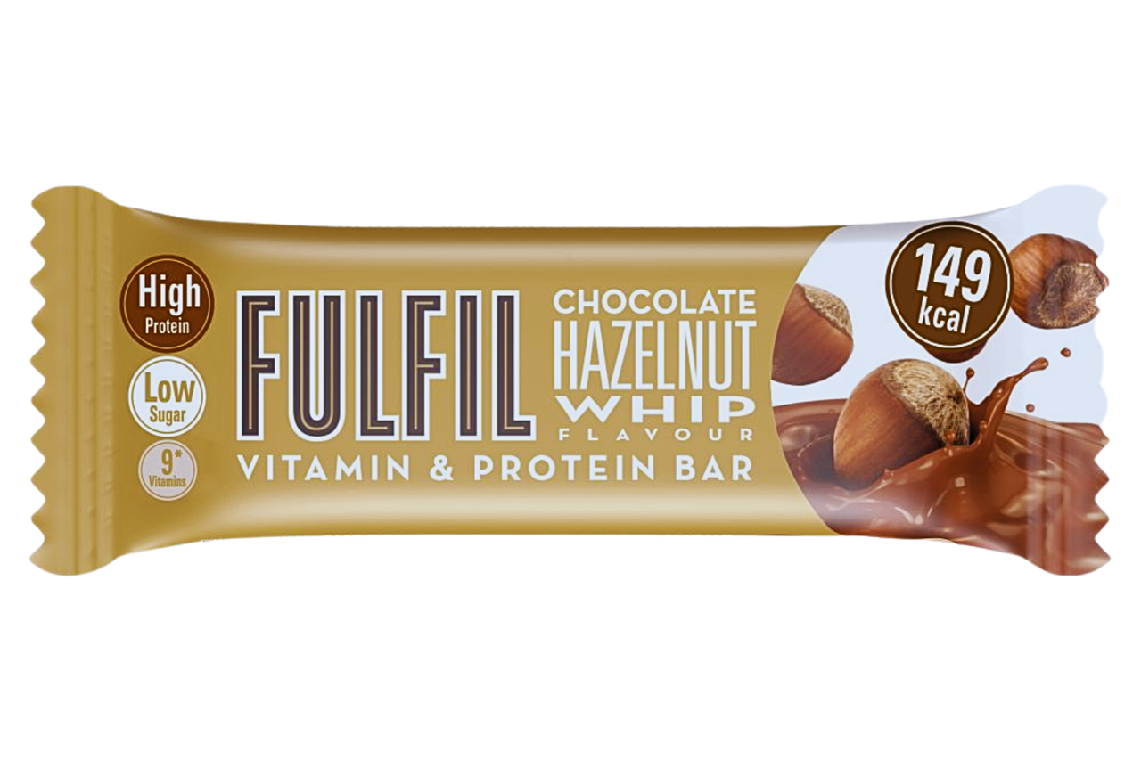 Fulfill - Chocolate Hazelnut Whip Flavour - Vitamin & Protein Bar - 40g ...