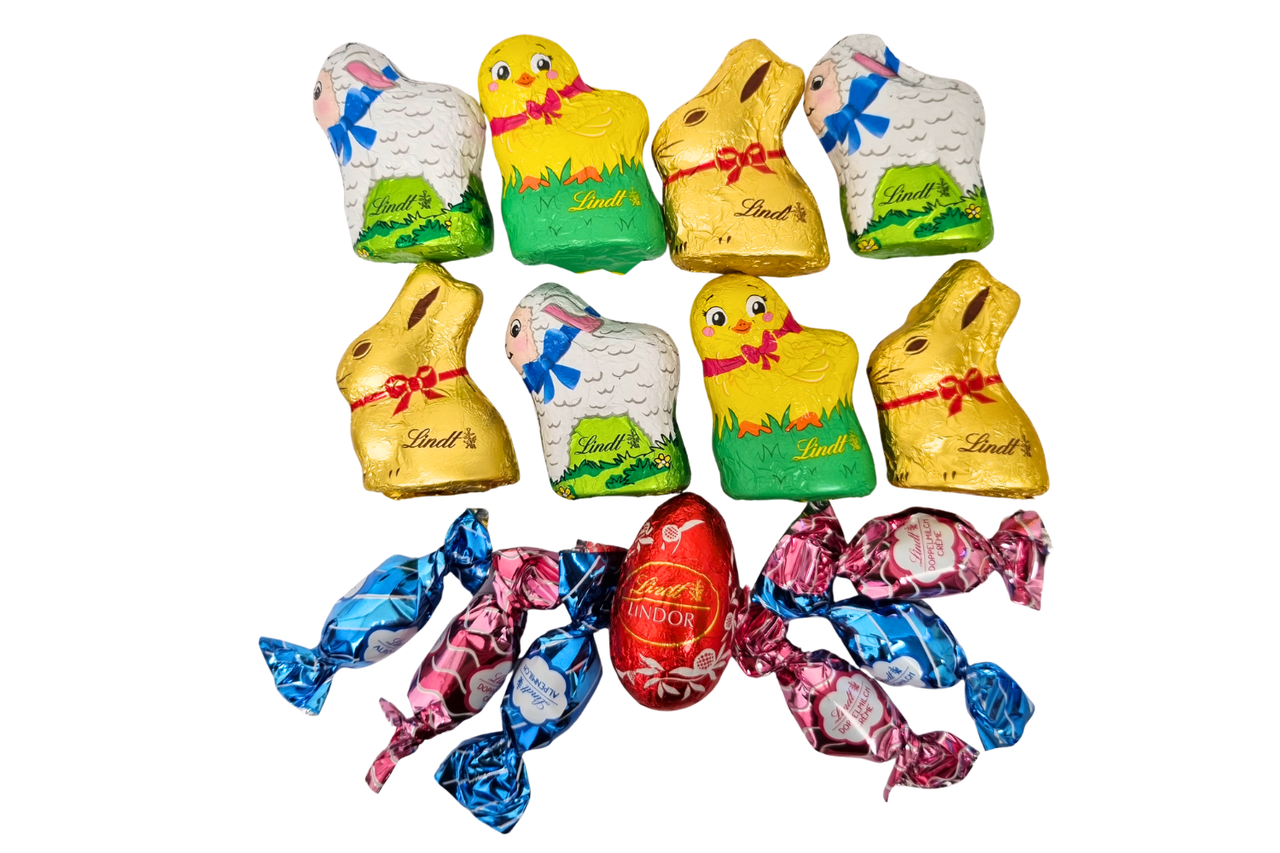 Lindt - Mixed Bag of 15 Easter Mini Chocolates (Bag of Chocolate May ...
