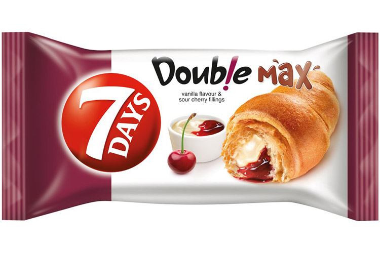 7 Days - Double Max - Croissant with Vanilla & Sour Cherry Fillings - 80g