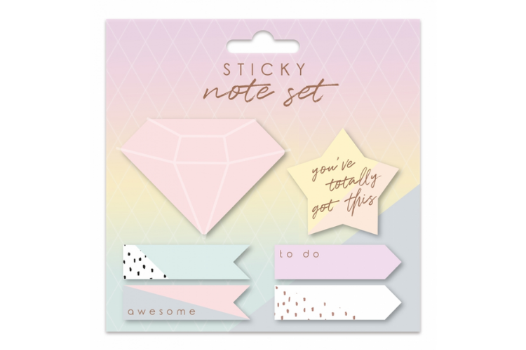 Sticky Note Set - 6 Different Notes