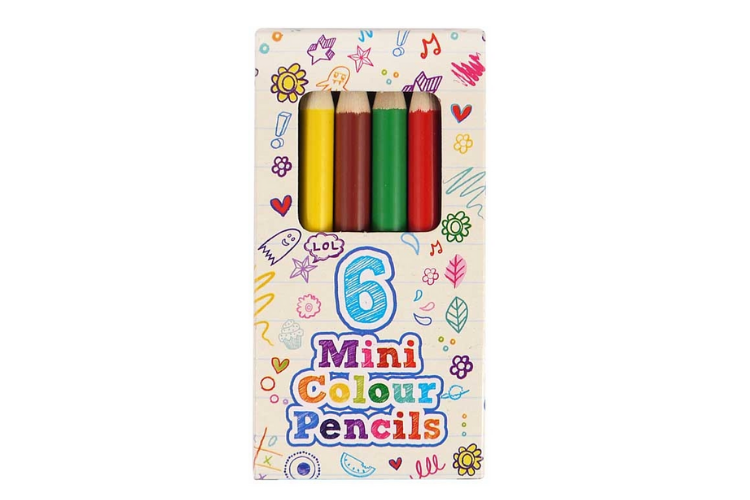 6 Mini Colour Pencil