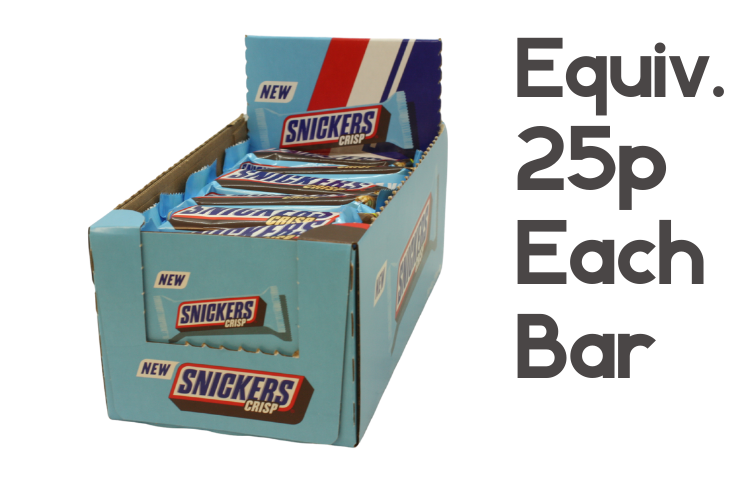 Box Of Snickers - Crisp - 24 x 40g