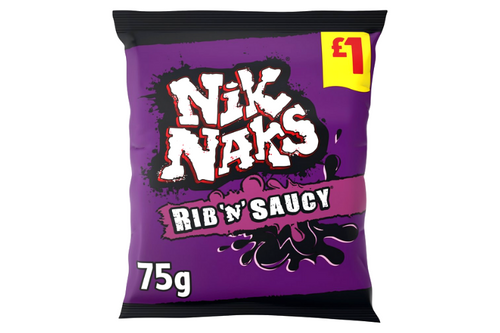 Nik Naks - Rib 'N' Saucy Flavour - 75g