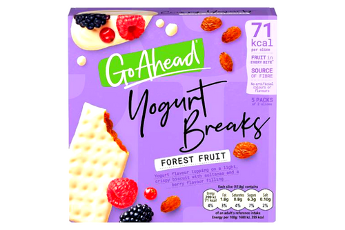 Go Ahead - Yogurt Breaks - Forest Fruit Biscuit Bars - 5 Pack (178g)