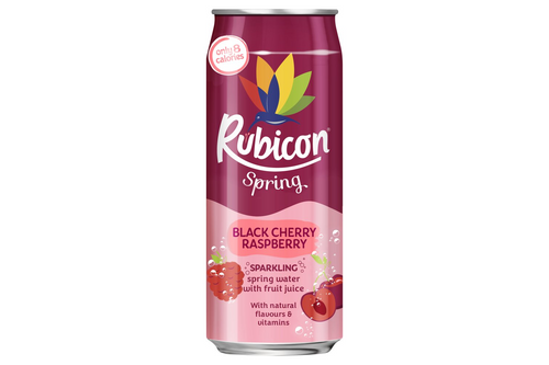 Rubicon - Black Cherry & Raspberry Sparkling Spring Water - 330ml ...