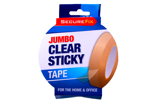 SecureFix - Jumbo Clear Sticky Tape - 120m - Best Before it's Gone Ltd