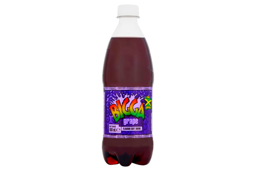 Bigga - Carbonated Grape Flavour Soft Drink - 600ml - Best Before it's ...