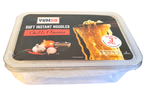 Yumsu - Soft Instant Noodles - Chilli Flavour - 255g - Best Before it's ...
