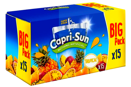 Capri-Sun - Tropical Flavour Drink - Vegan - 15 x 200ml - Best Before ...
