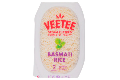 Veetee - Steam Filtered - Perfectly Fluffy - Basmati Rice - 280g