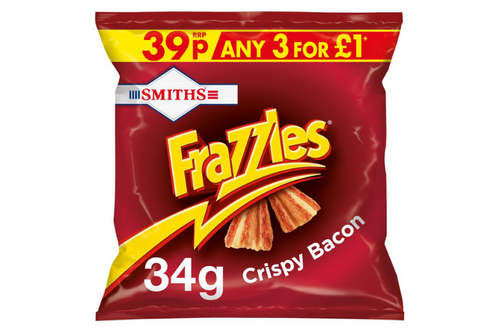 Smiths - Frazzles - Crispy Bacon Corn Snacks - 34g