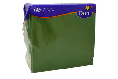 Duni - Napkin - Dark Green - 40x40cm - 60 pieces