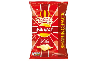 Walkers - Ready Salted - Sharing Pack - 175g