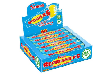 Box of Swizzels - Refreshers - Original Lemon Flavour - Vegan - 60 x 18g