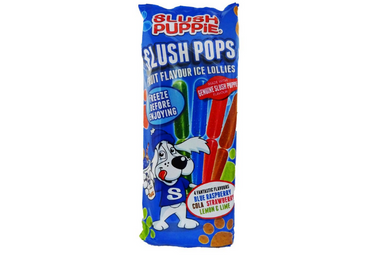 Slush Puppies - Slush Pops Fruit Flavour Ice Lollies - 8 x 75ml