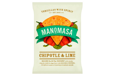 Manomasa - Chipotle & Lime Tortilla Chips - 160g