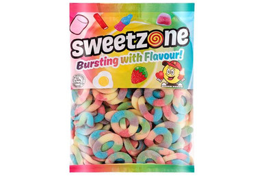 Sweetzone - Rainbow Rings - 1Kg Bag