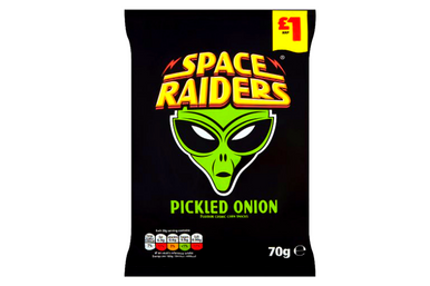 Space Raiders - Pickled Onion Flavour Corn Snacks - 70g