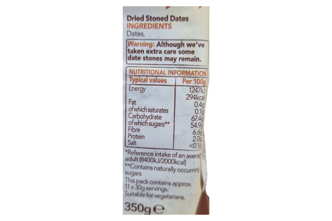 Whitworths - Blocked Stoned Dates - 350g