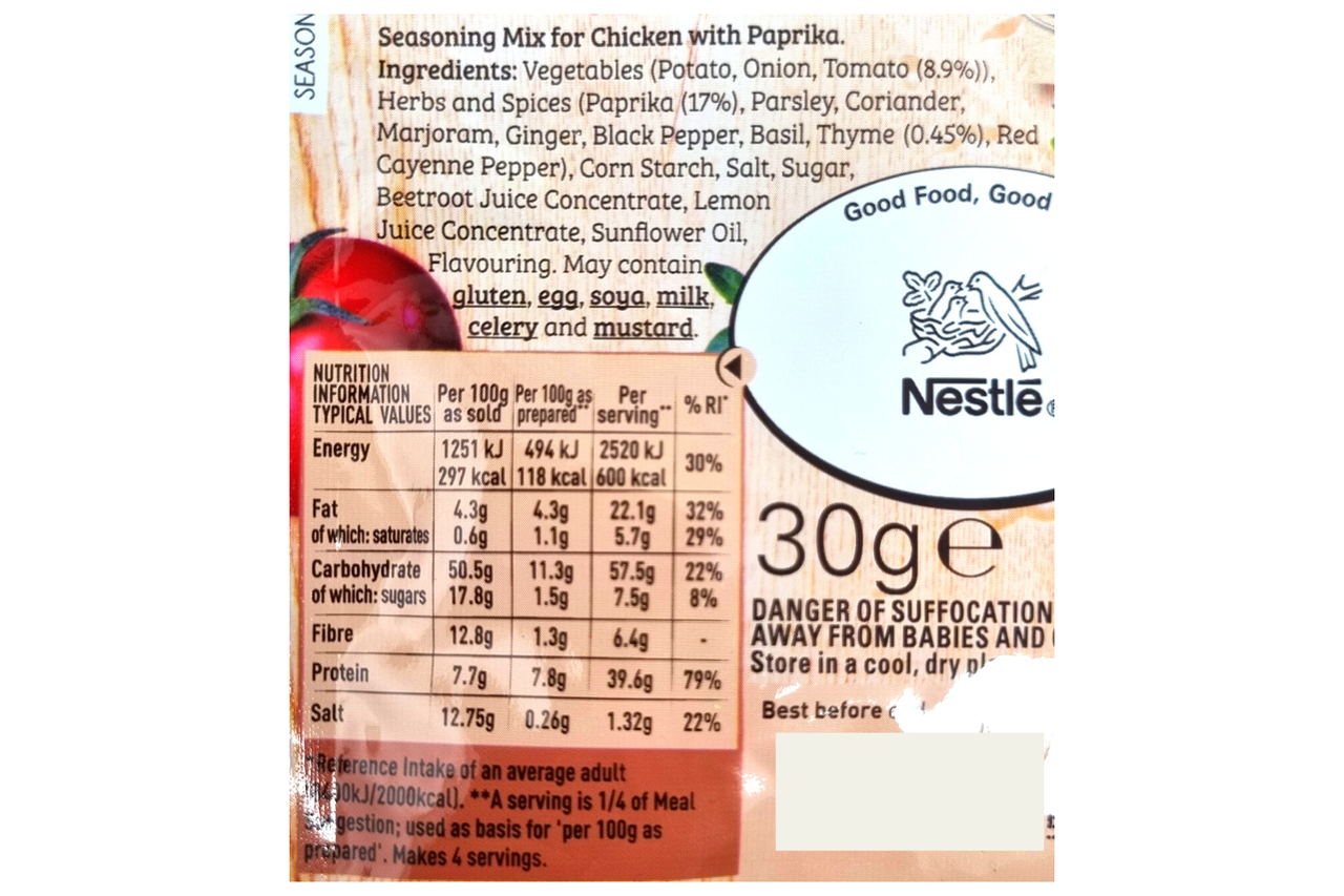 Box of Maggi - Smokey & Saucy Paprika Seasoning & Cooking Bag - 16 x ...
