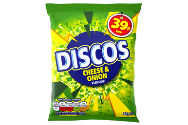 Disco's - Cheese & Onion Flavour Crisps - 30g - Best Before it's Gone Ltd