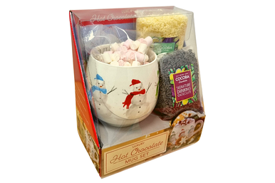 Luxury Hot Chocolate Mug Set with Cocoba Chocolate Flakes - Best Before ...