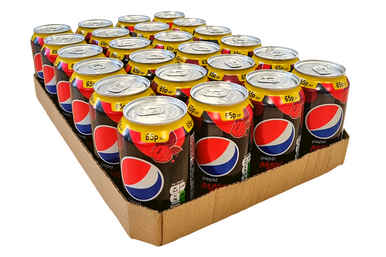 Box of Pepsi Max - Raspberry - Maximum Taste - No Sugar - 24 x 330ml ...