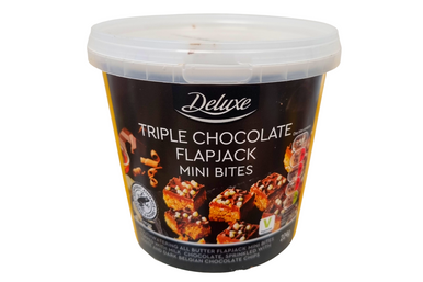 Deluxe - Triple Chocolate Flapjacks - Mini Bites - 224g - Best Before ...
