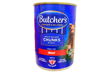 Butcher's - Beef Chunks in Jelly - 400g (Damaged Tin) - Best Before it ...