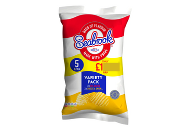 Seabrook - Variety Crisp Pack - 5 x 25g - Best Before it's Gone Ltd