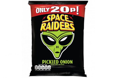 Space Raiders Crisps - Pickled Onion Flavour 22g