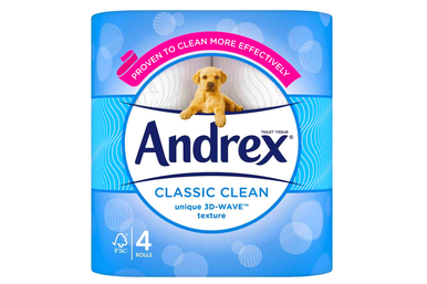 Andrex - Classic Clean - Toilet Tissue - 4 Rolls - Best Before it's ...