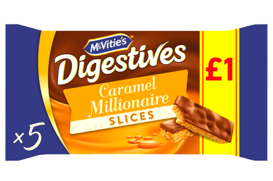McVitie's - Digestive - 5 Caramel Millionaire Slices - Individually ...