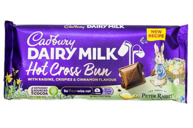 Cadbury - Dairy Milk - Hot Cross Bun Chocolate Bar - 110g Bar - Best ...