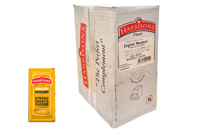 Box of Harrisons - English Mustard Sachets - 200 x 5gms approx - Best ...