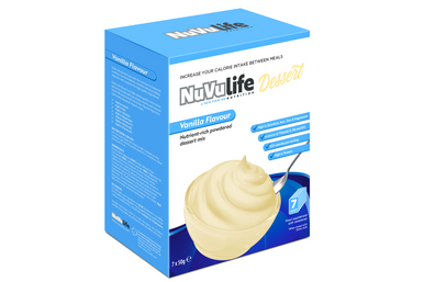 Box of NuVu Life Dessert - Vanilla Flavour Nutrient-rich Powdered ...
