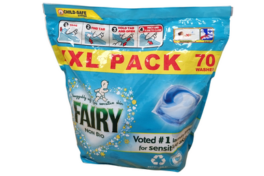 Fairy - Non Bio Laundry Pods - XXL Pack - 70 Washes - Best Before it's ...