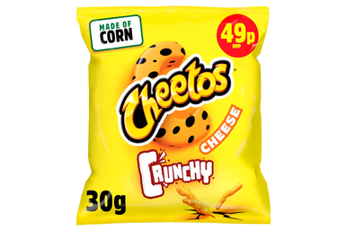 Cheetos - Crunchy Cheese Flavour Fried Corn Snacks Crisps - 30g - Best ...