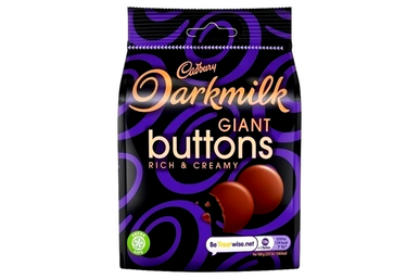 Cadbury - Darkmilk - Giant Buttons Chocolate - Rich & Creamy - 90g ...