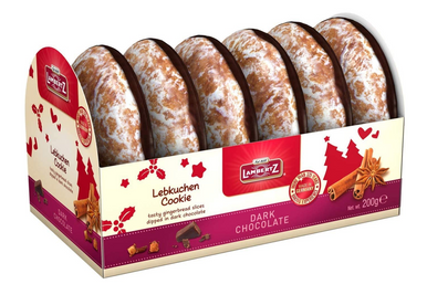 Lambertz - Lebkuchen Cookies - Dark Chocolate - 200g - Best Before it's ...