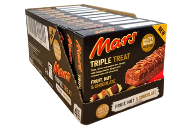 Box of Mars - Triple Treat - Fruit, Nut & Milk Chocolate Snack Bars ...