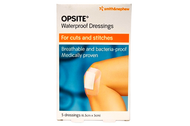 Smith & Nephew - Opsite - Waterproof Dressing for Cuts & Stitches - 5 ...