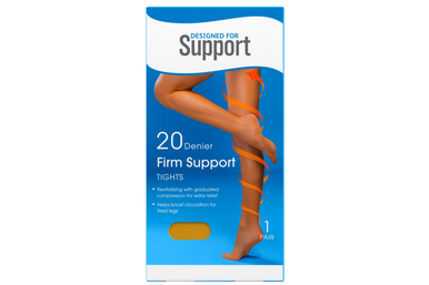 McKesson - 20 Denier - Firm Support Tights - Natural - Large - 1 Pair ...