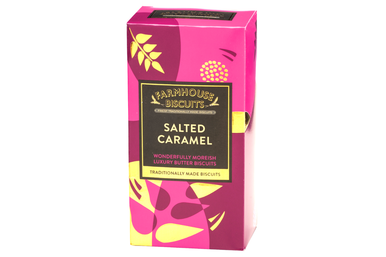 Farmhouse Biscuits - Luxury Salted Caramel Shortbread Biscuits - 150g ...