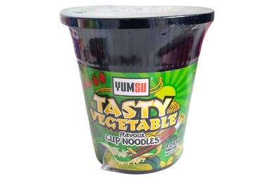 Yumsu - Tasty Vegetable Flavour Cup Noodles - 60g - Best Before it's ...