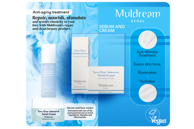 Muldream - Anti-Aging Treatment - Peptide Set - Serum 40ml & Cream 50ml ...